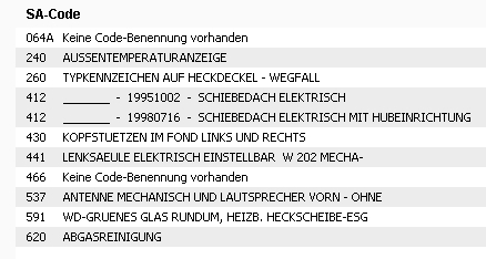 W124-200E Datenkarte